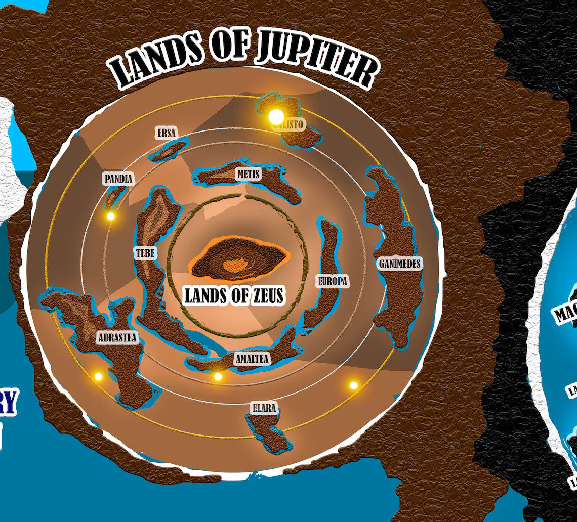 Terra Infinita Flat Earth Map Flag XXL Antarctica Ice Wall Ring More ...