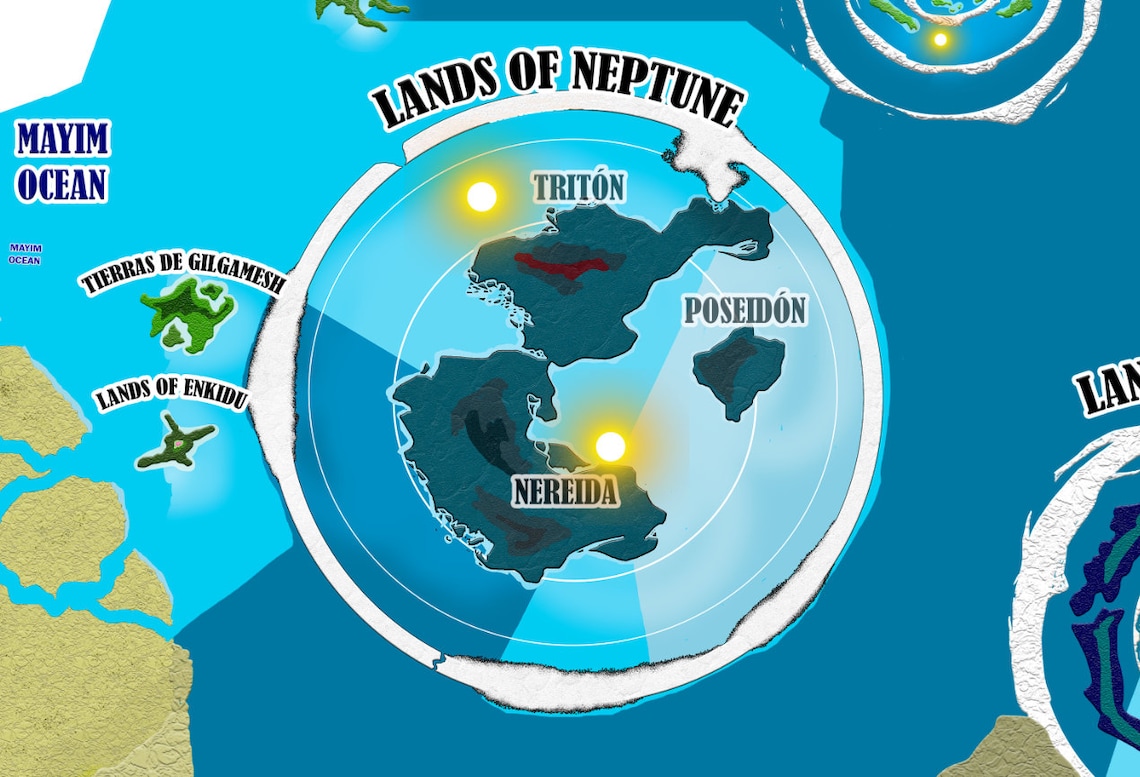 Terra Infinita Flat Earth Map Realm Hi-res Digital Download Beyond the ...