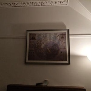 Flat Earth Plasma Moon Map Cotton Canvas Poster More Land Gleason World ...