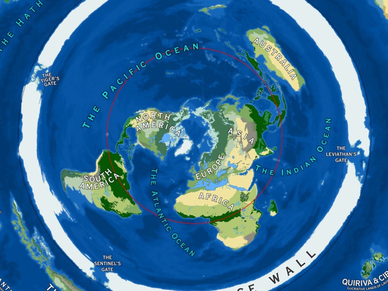 V2.0 the World Beyond the Ice Wall Hi-res Digital Download Flat Earth ...