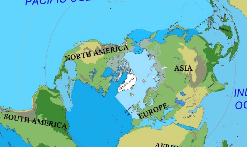 V1.0 the World Beyond the Ice Wall Hi-res Digital Download Flat Earth ...