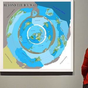 V1.0 the World Beyond the Ice Wall Hi-res Digital Download Flat Earth ...