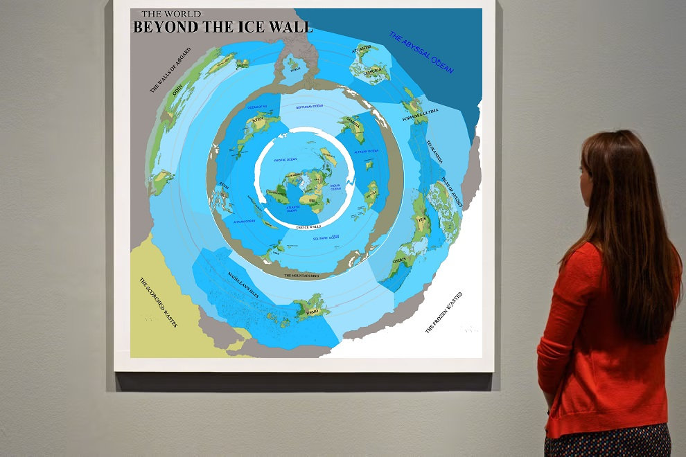 V1.0 the World Beyond the Ice Wall Hi-res Digital Download Flat Earth ...