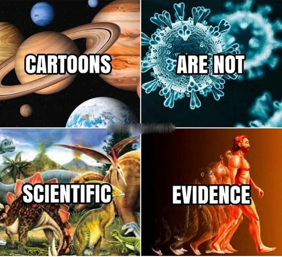 Cartoons Are Not Scientific Evidence Flat Earth T-shirt Space Evolution ...