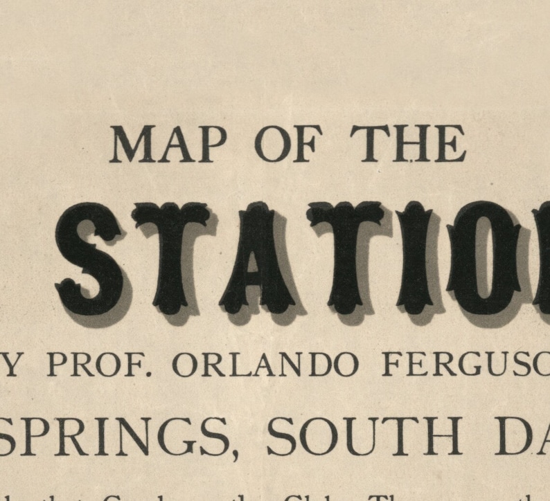 Flat Earth Map by Orlando Ferguson 1893 Hi-res Digital Download ...