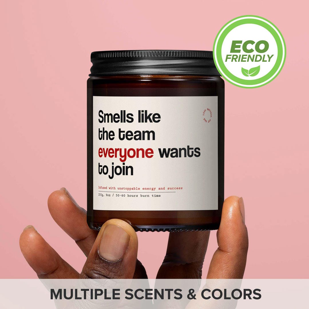 Employee Christmas Gift Bulk, Best Team Ever Candle Gift for Staff or ...