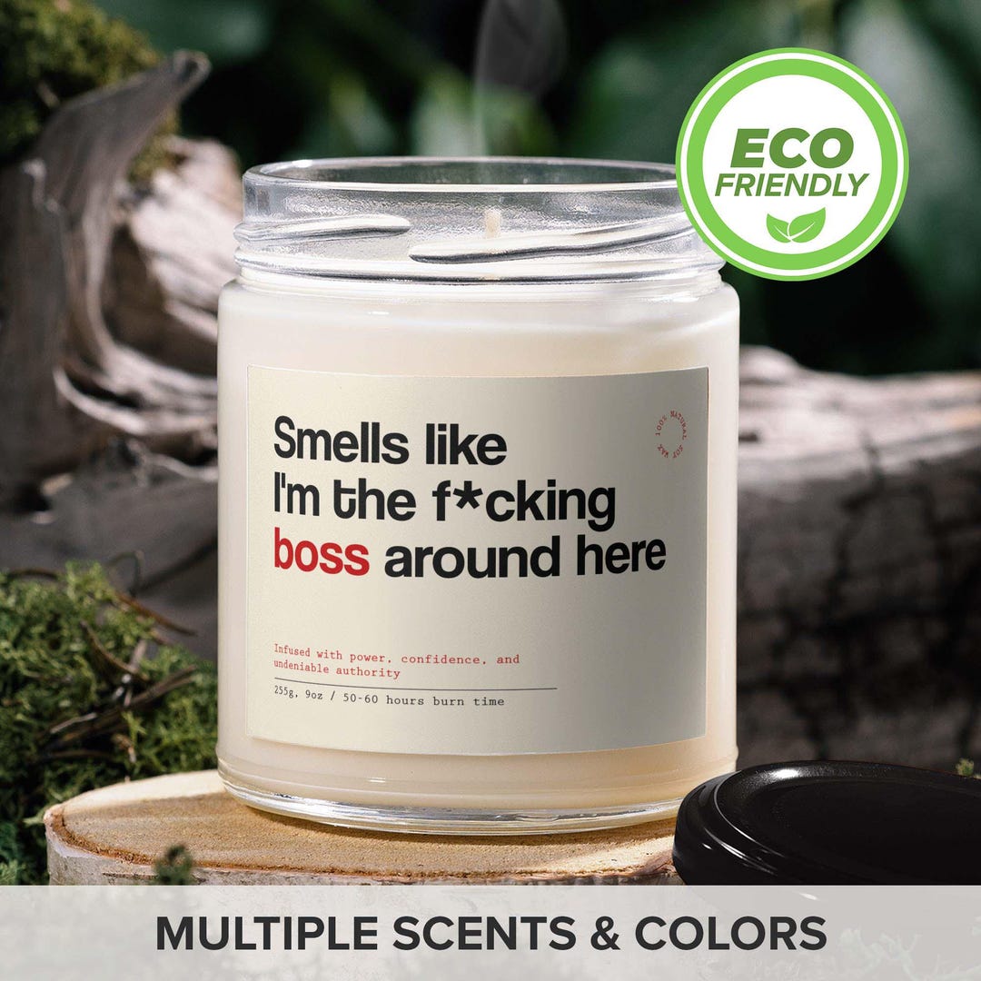 Boss Day Candle Gift, Funny Custom Candle for Managers or Supervisors ...