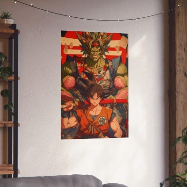 Dragon Ball Z, Anime, Goku and King Piccolo, Poster - Etsy