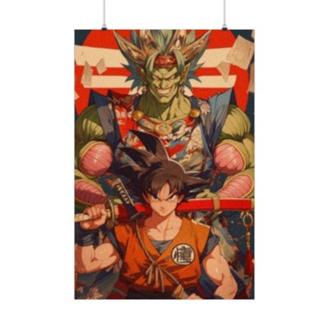 Dragon Ball Z, Anime, Goku and King Piccolo, Poster - Etsy