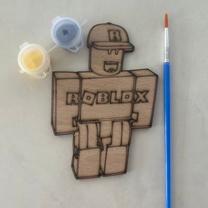 Paint Your Own Roblox, Personalised Gift Box, Roblox Gift, Kids Craft ...
