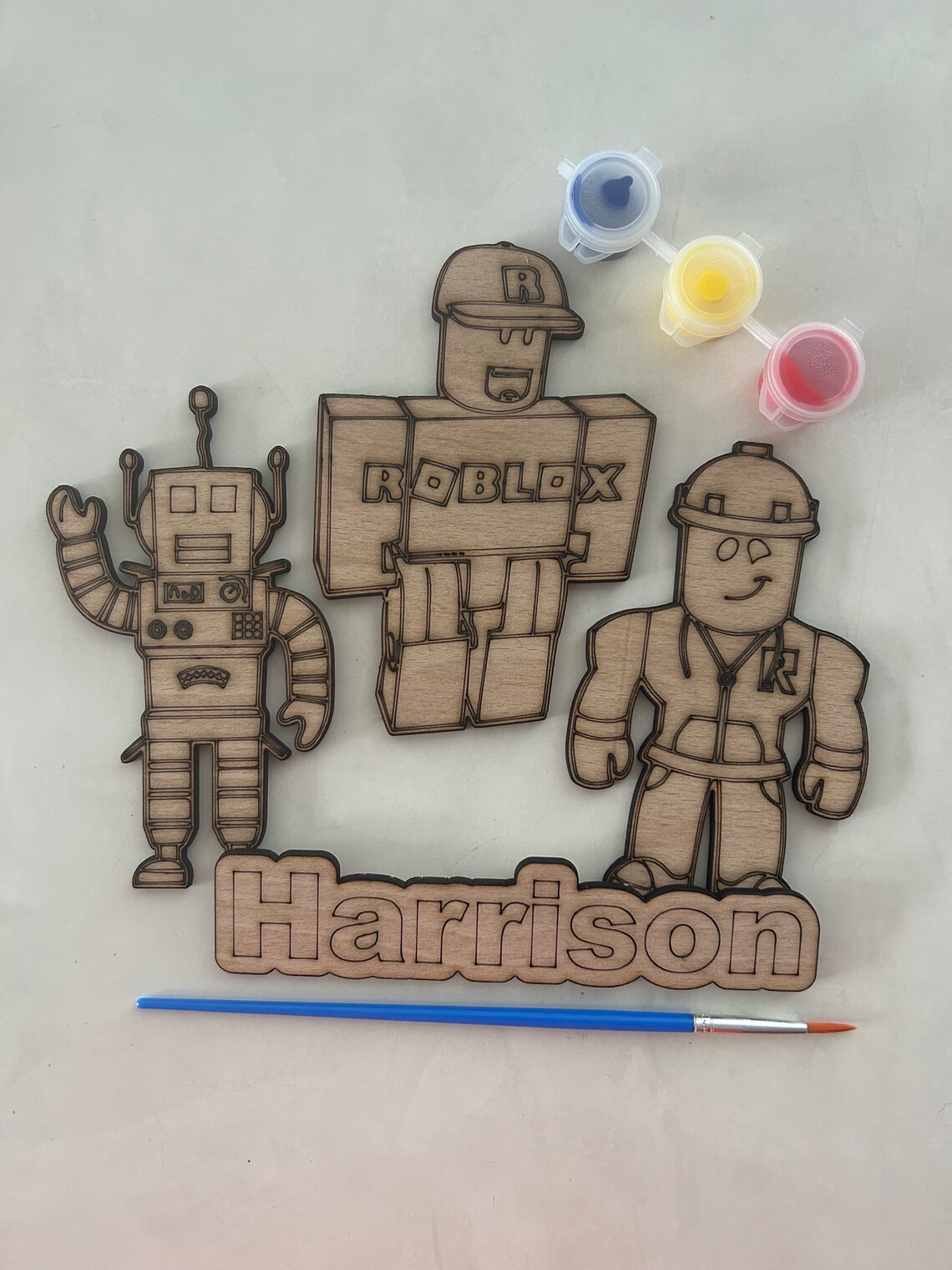 Paint Your Own Roblox, Personalised Gift Box, Roblox Gift, Kids Craft ...