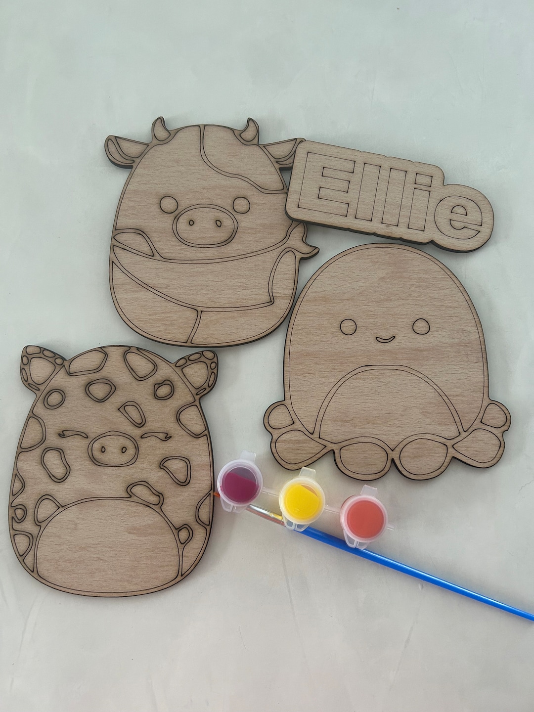 Paint Your Own Squish Mallow, Personalised Gift Box, Squish Mallow Gift ...