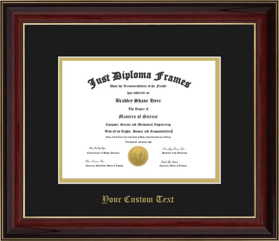 Custom Diploma Frame - Etsy