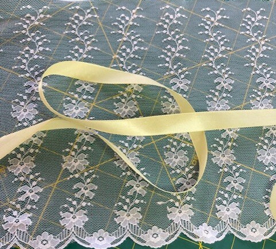 5/8 Yellow Ribbon, Light Yellow Ribbon, Polyester Ribbon, Silky Soft ...