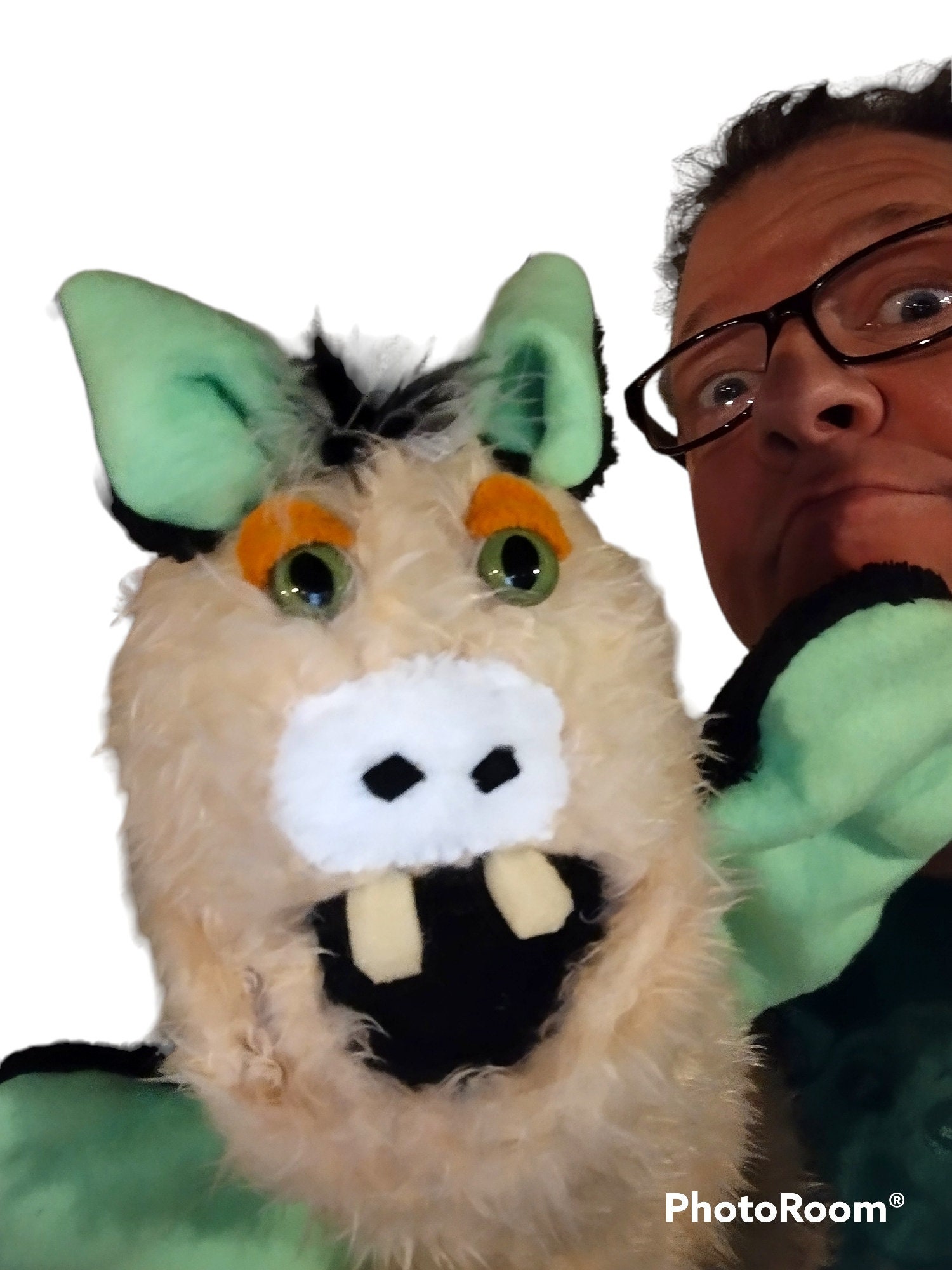 A Custom Crazy Furry Bat Puppet - Etsy