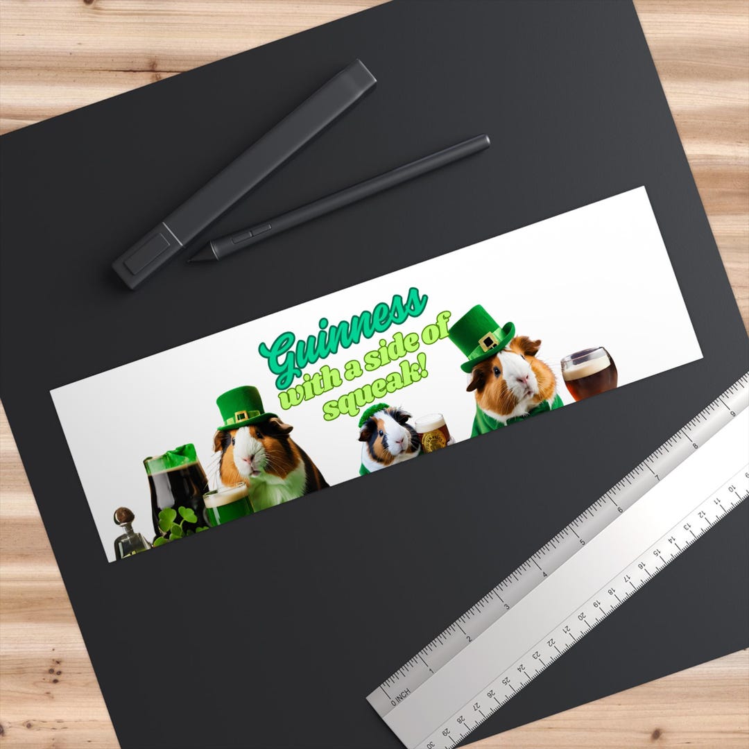 Guinness Bumper Stickers, Fun Car Decals, St. Patrick's Day Gifts, Pet ...