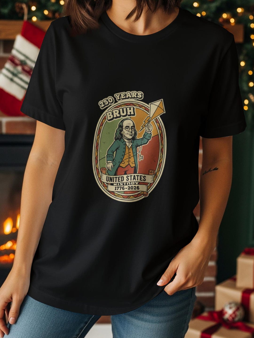 Funny History Teacher Digital Print, Benjamin Franklin 250 Years ...