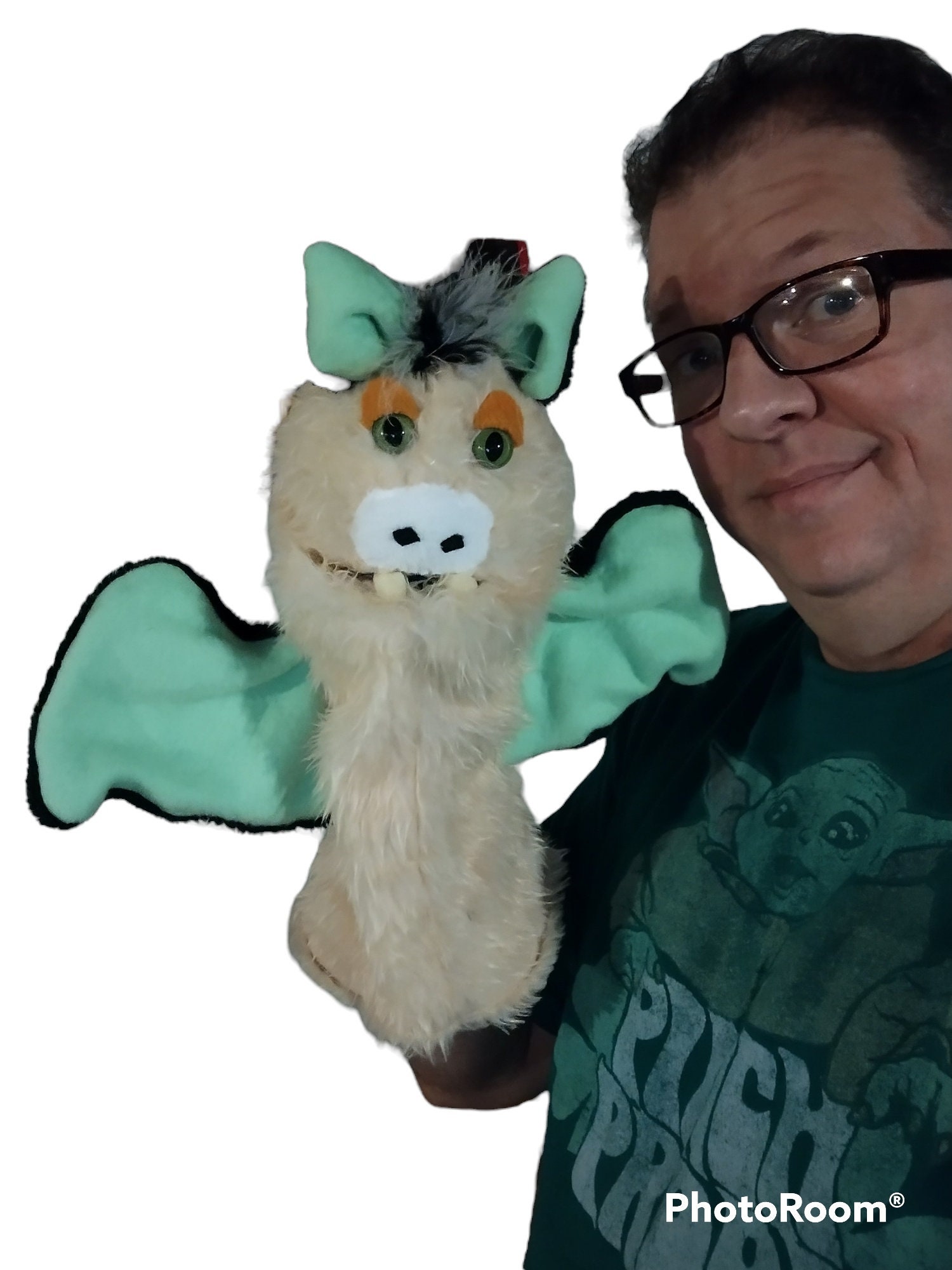 A Custom Crazy Furry Bat Puppet - Etsy