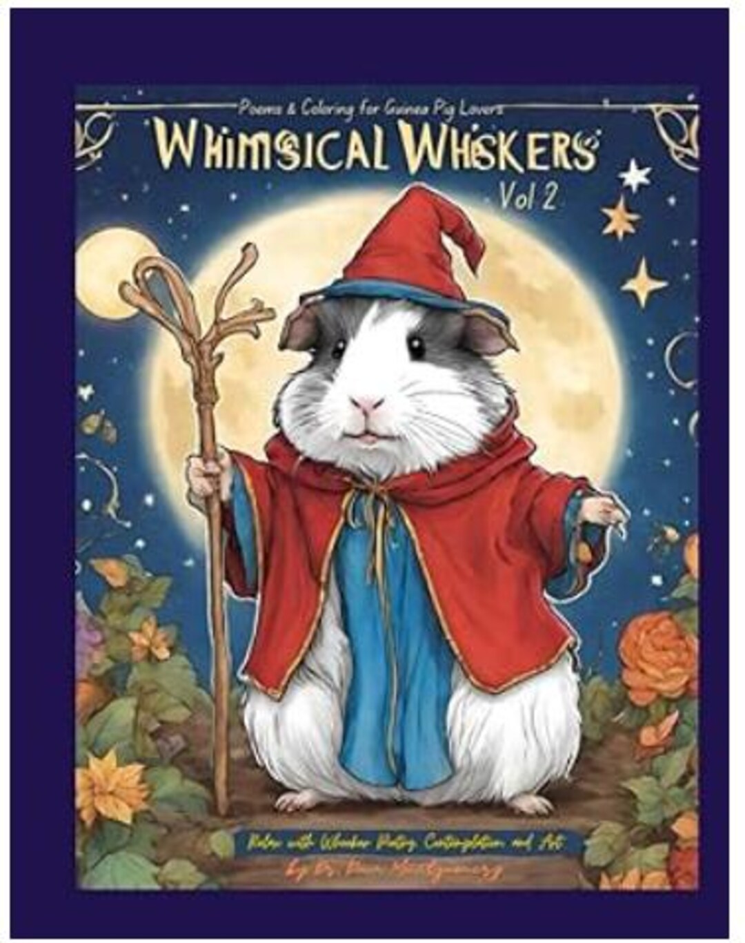 Guinea Pig Coloring Book | Whimsical Poems, Art Therapy (PDF) - Etsy