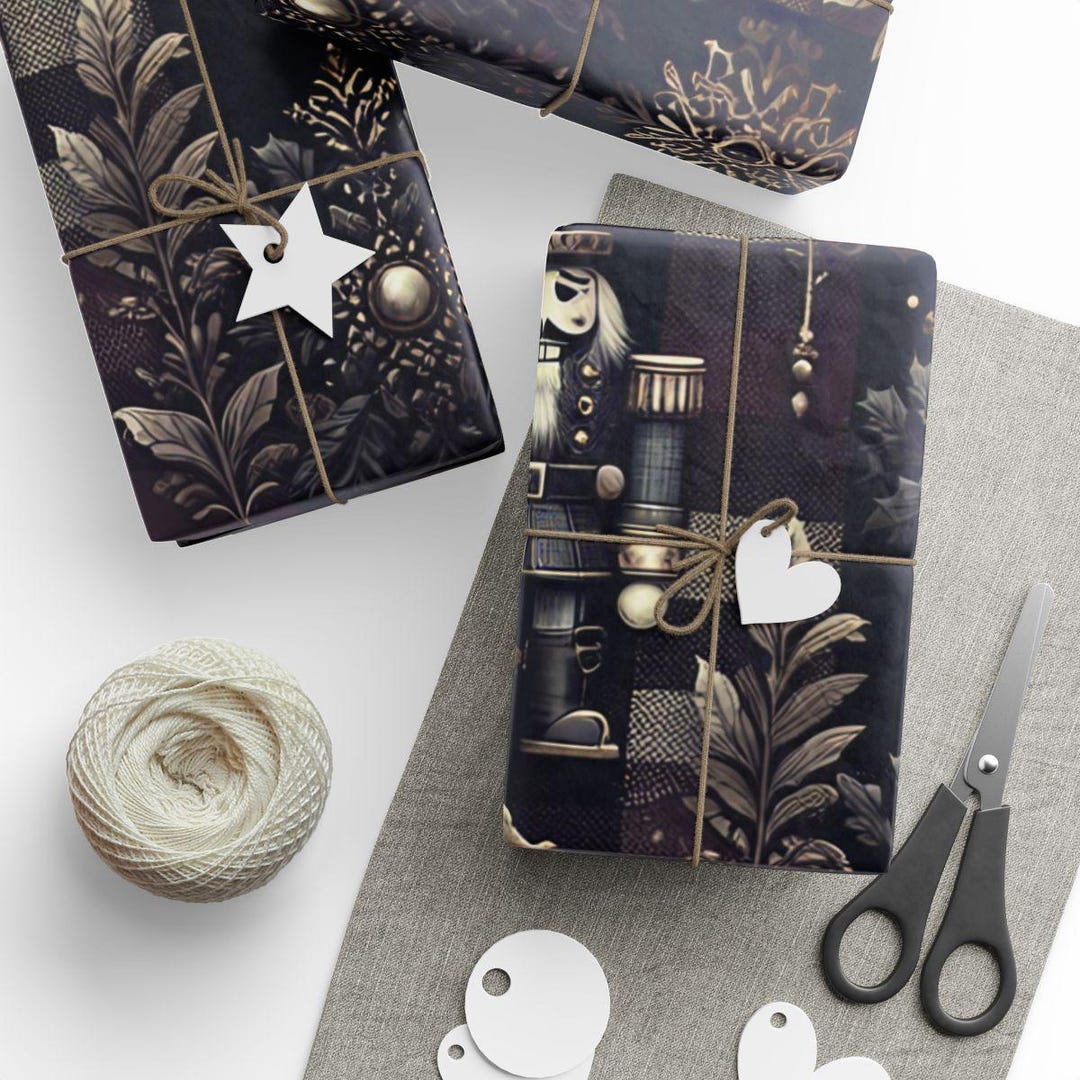 Nutcracker Gift Wrapping Paper: Decorative, Patterned, Formal ...