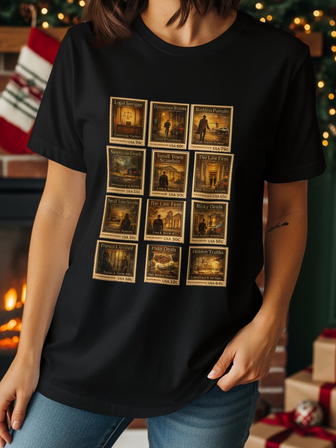 Digital Vintage Mystery Novel Cover Stamps, Courtroom Thrillers ...