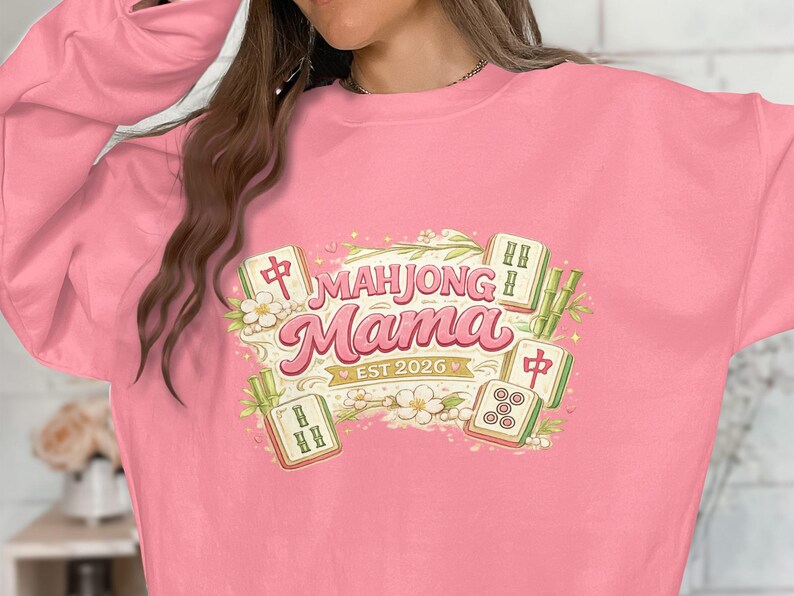 Mahjong Mama T-shirt Est 2026 | Mahjong Player Game Night Tee - Etsy