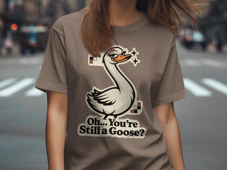 Sassy Swan T-shirt, Witty Goose Quote Graphic, Humorous Bird Sarcasm ...