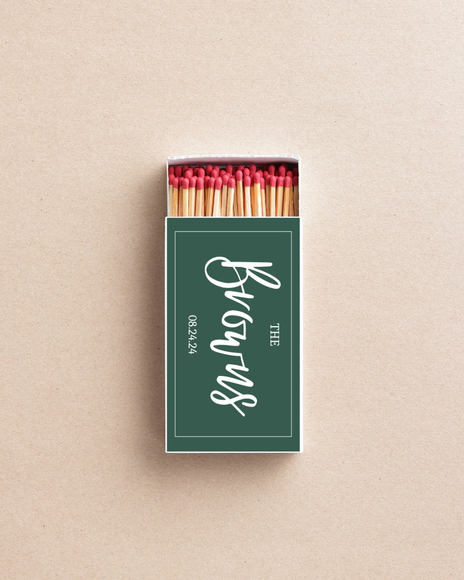 Matchbox Favor Template Digital, Personalized Matches for Wedding, Customizable Matchbox ...