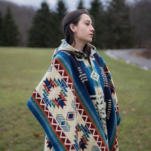 Navajo Wool Poncho - Etsy Navajo Wool Poncho - Etsy