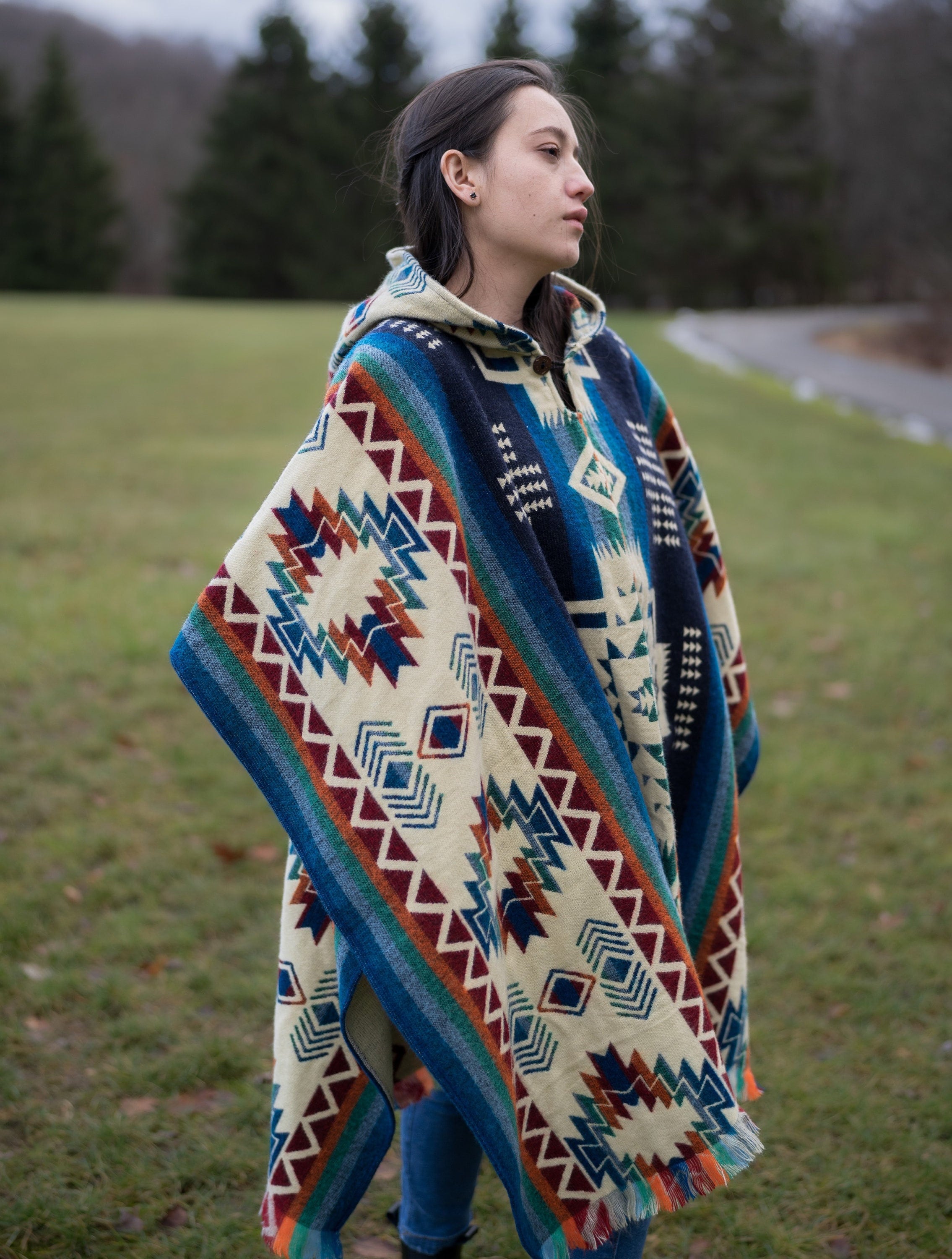 Handmade Geometric Alpaca Wool Ponchos! Unisex. Free Shipping in U.S.A ...