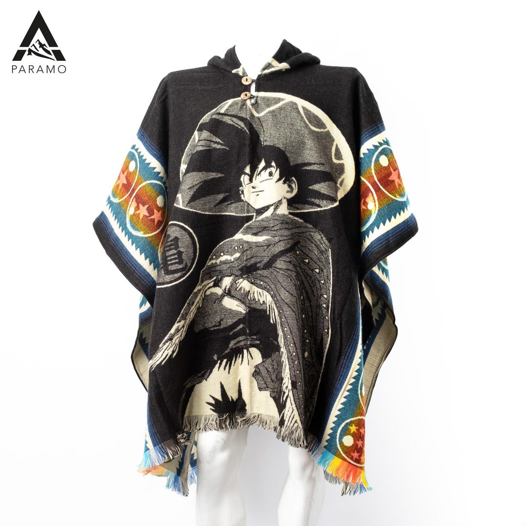 Handmade Anime Alpaca Wool Ponchos Unisex. Free Shipping in U.S.A, Gift ...