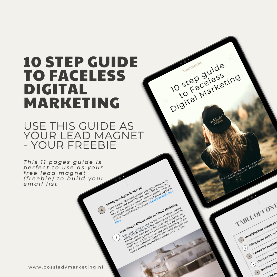 10 Step Guide to Faceless Digital Marketing, Perfect for a Freebie or ...