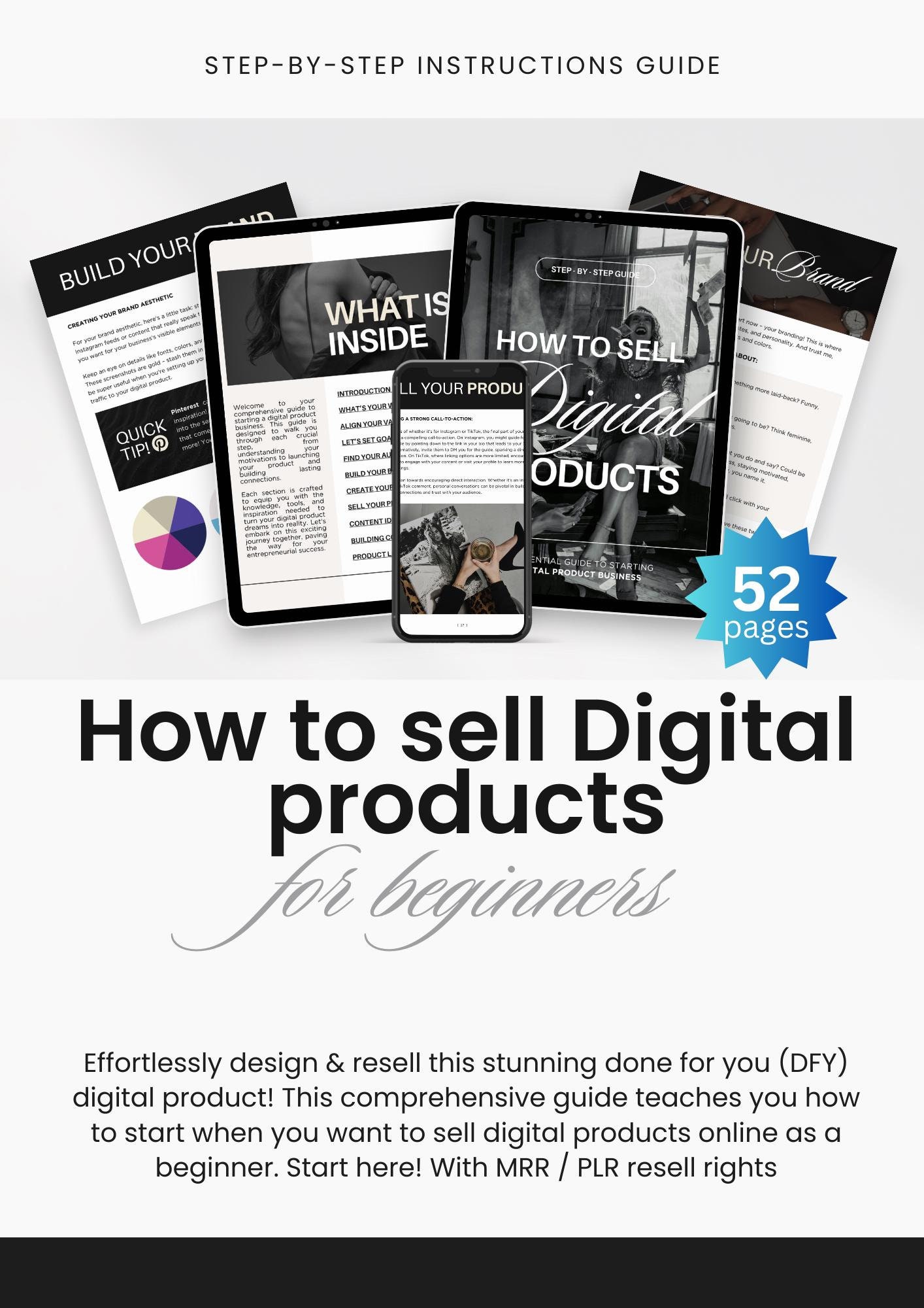 How to Sell Digital Products, Starter Guide for Beginners in the Online ...