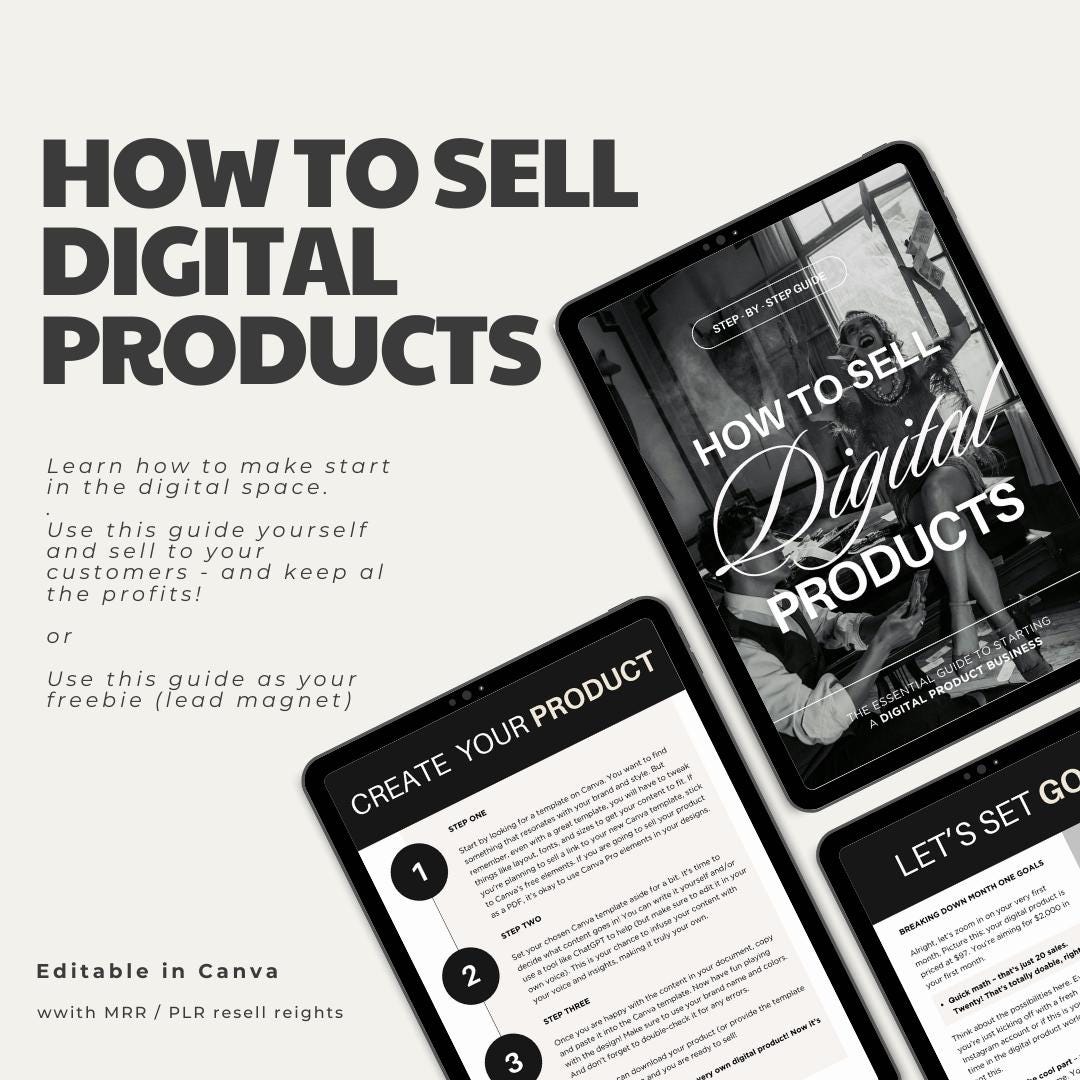 How to Sell Digital Products, Starter Guide for Beginners, 52 Pages ...