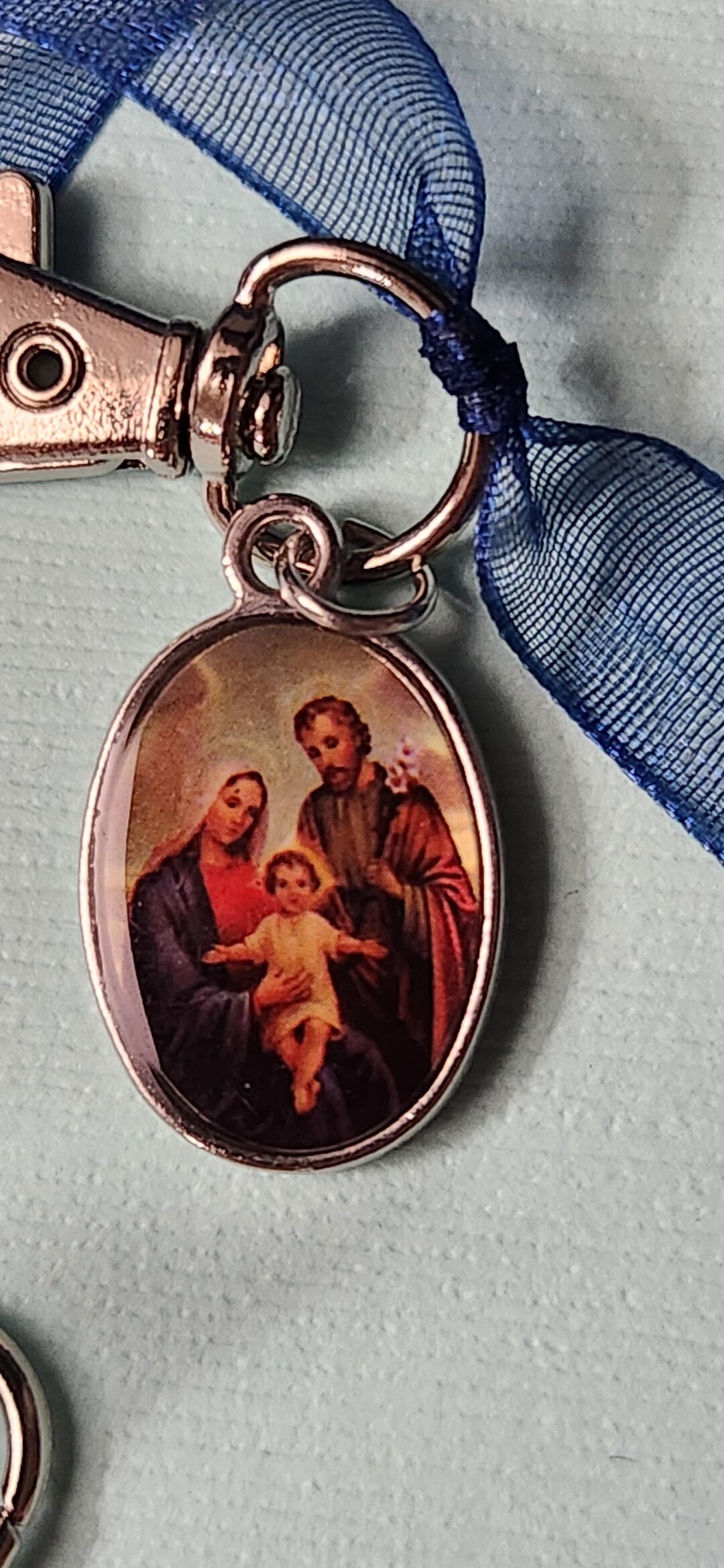 Collection of 10 Sacred Medal Keychains With Easy Attachment – Perfect ...