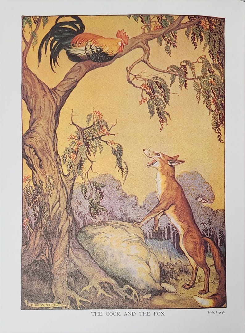 Aesop for Children - Like New, Over 100 Fables, 1993 Milo Winter ...