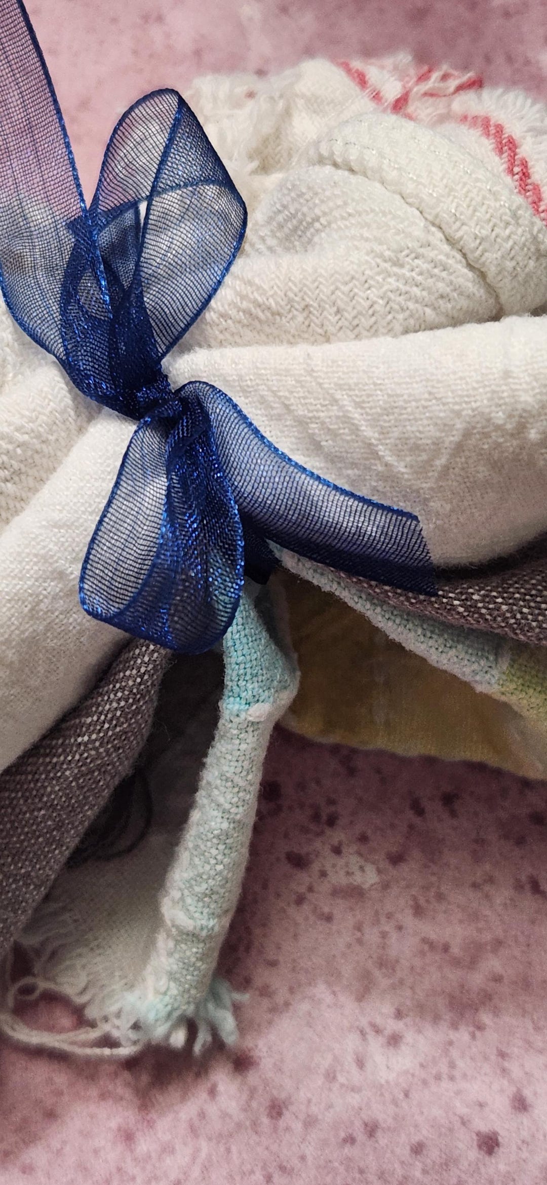 Handmade Cotton Dish Rags: Upcycled Kitchen Cleaning Cloths - Set of 5 ...