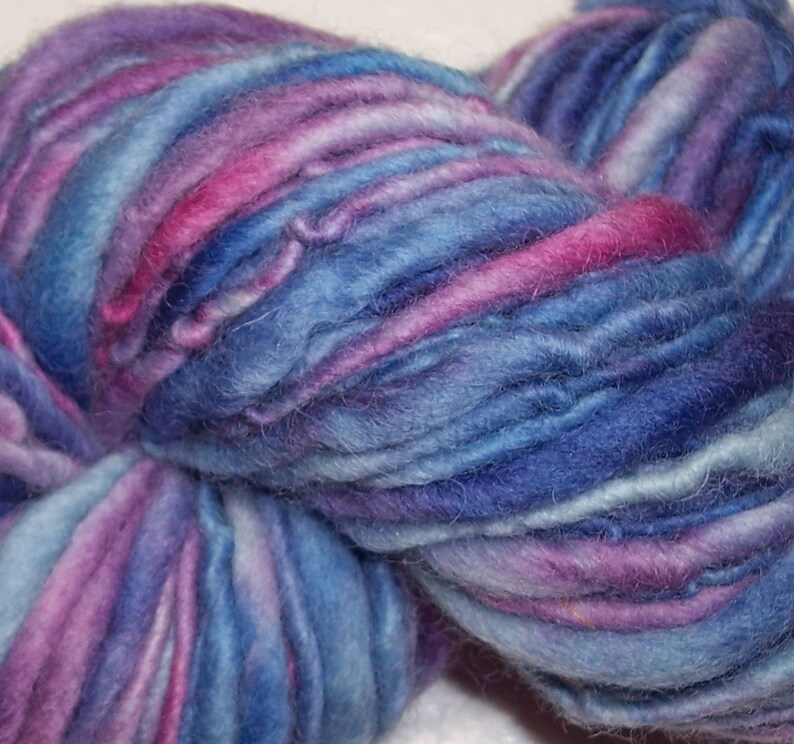 Moonlit Iris Handspun Hand Painted Two Sisters Yarn Pink 3.6 Oz 65 Yd ...