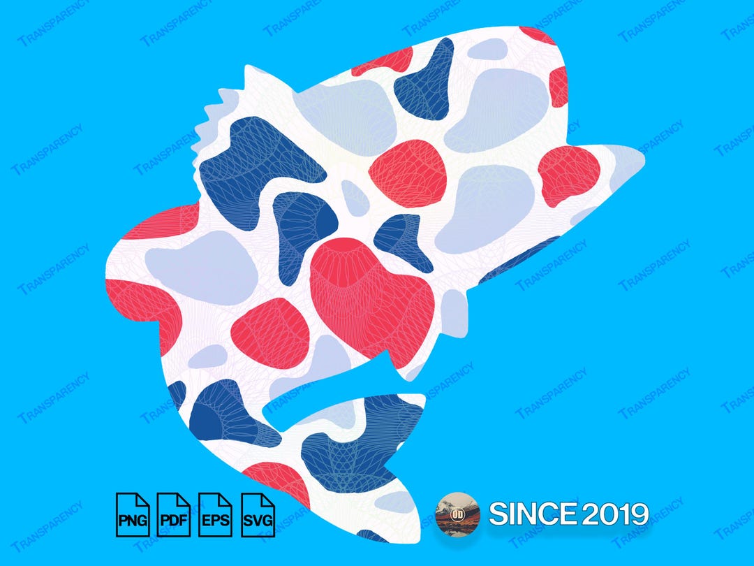 Patriot Splash Camo Bass Fishing PNG High-quality Digital Download ...