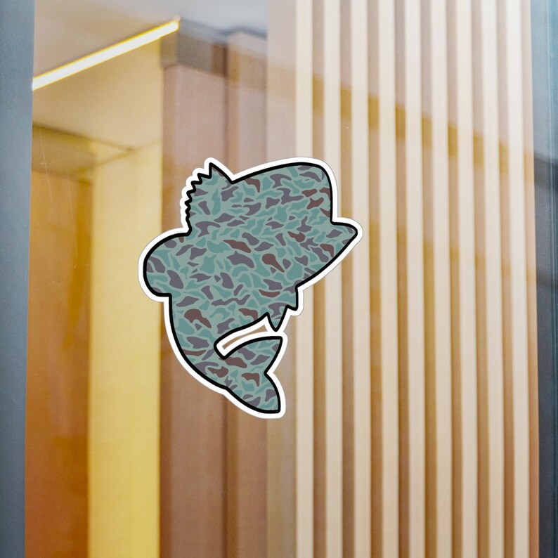 Aqua Jungle Camo Bass Fishing PNG High-quality Digital Download Retro ...