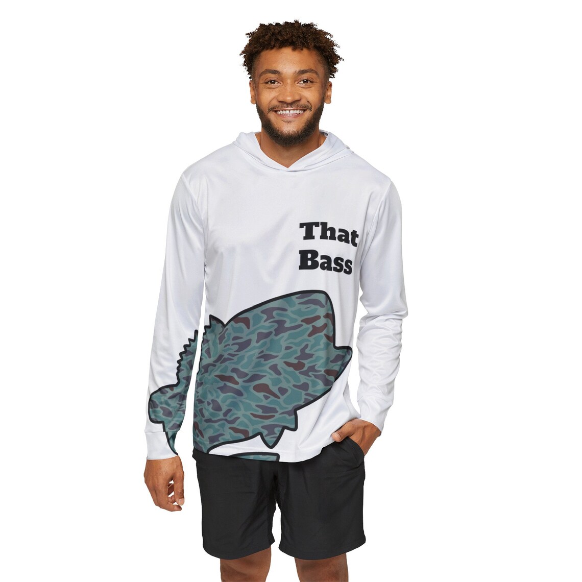 Aqua Jungle Camo Bass Fishing PNG High-quality Digital Download Retro ...
