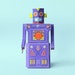Retro Robot Papercraft: Printable Vintage Toy (PDF Download) - Etsy