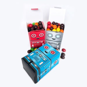 Robot Candy Boxes Papercraft: DIY Party Favors (printable) - Etsy