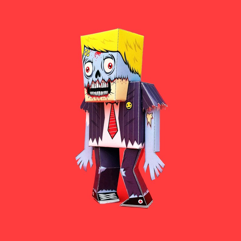 Zombie Papercraft Halloween Decoration: Spooky DIY Printable Activity ...