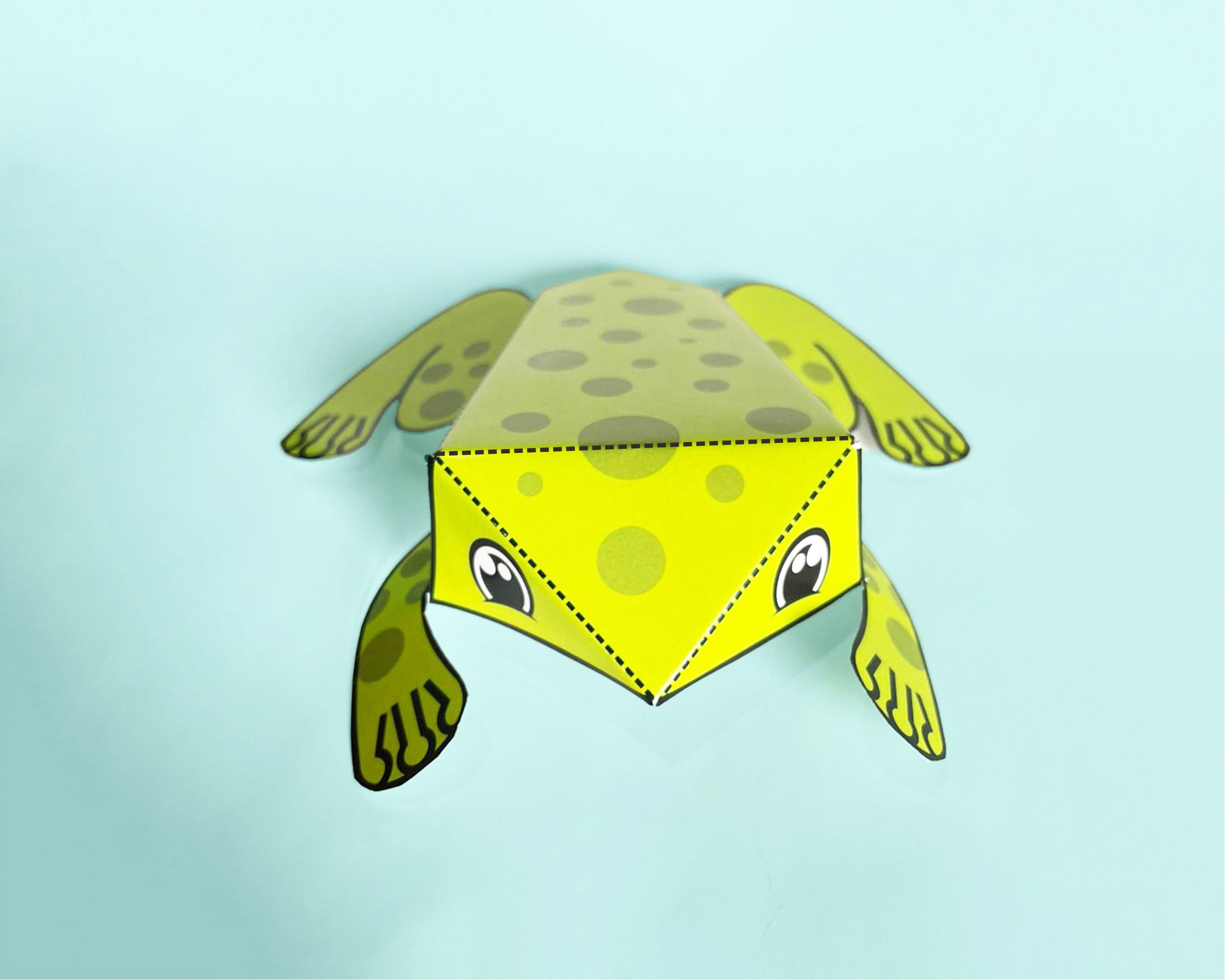 Frog Papercraft for Kids | Preschool Printable Coloring Frog Activity ...