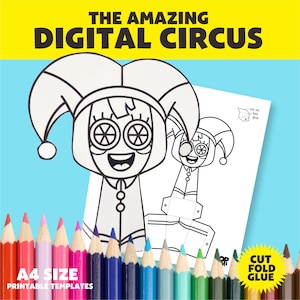 The Amazing Digital Circus Characters Papercraft : Printable Coloring ...