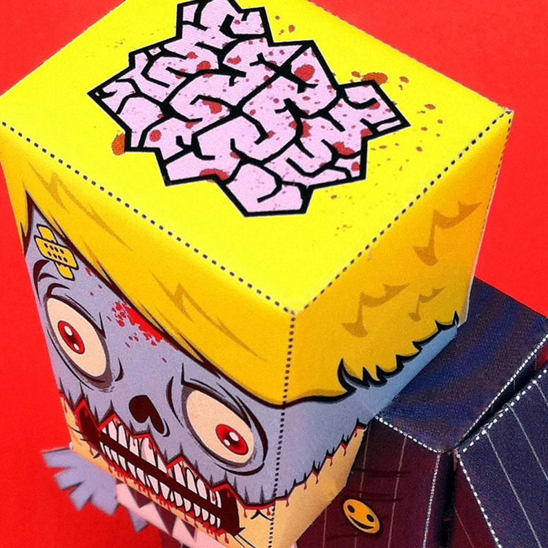 Zombie Papercraft Halloween Decoration: Spooky DIY Printable Activity ...