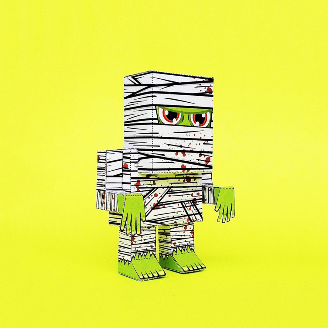 Mummy Monster Papercraft: Spooky Printable Craft Activity (digital ...