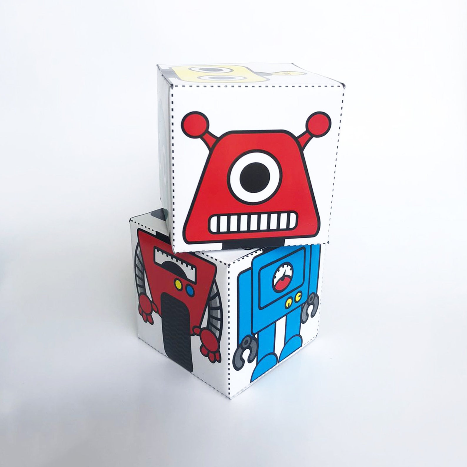 DIY Printable Robot Blocks Craft | Mix and Match Robot Craft ...