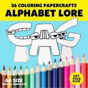 Alphabet Lore Paper Craft - Etsy